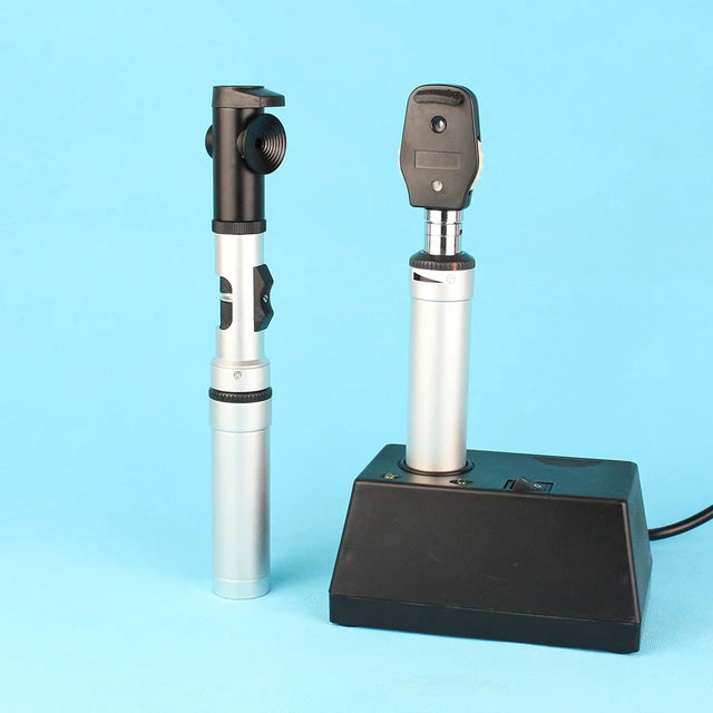 Direct Ophthalmoscope Retinoscope Combination Set With Aluminium Carry ...