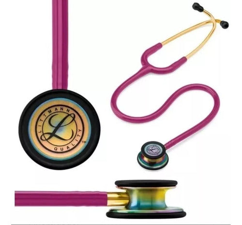 3M™ Littmann® Classic III™ Stethoscope Rainbow Raspberry Gold 5806 ...