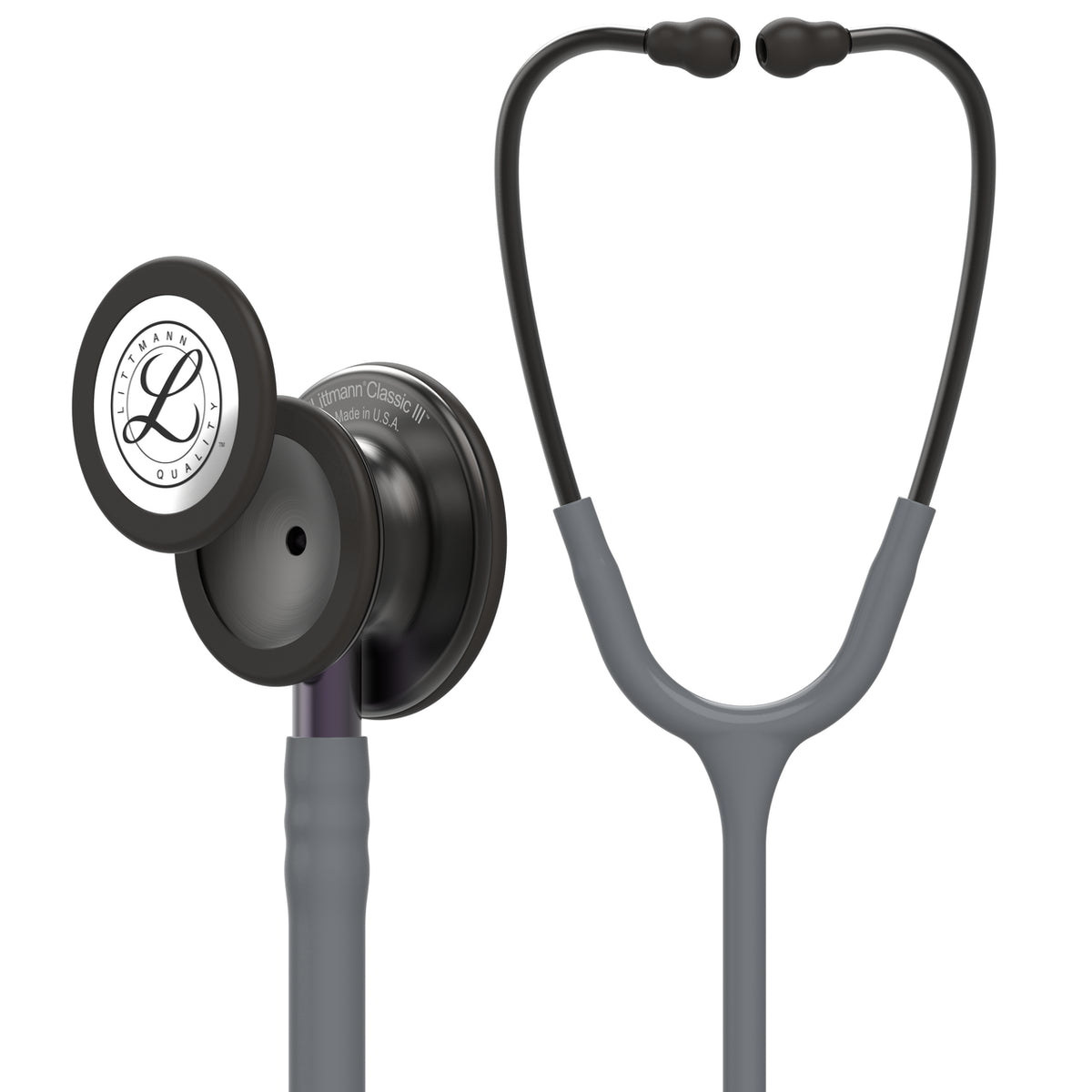 3M™ Littmann® Classic III™ Stethoscope - 5873 - Smoke Gray Tube Black ...
