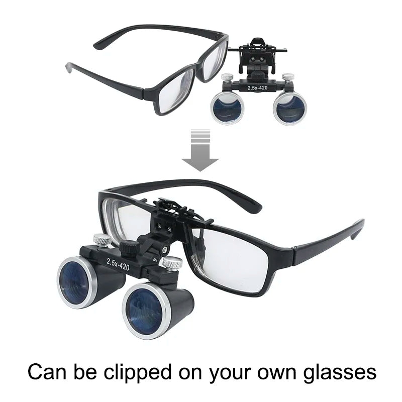 Dentistry Binocular Magnifier 2.5X 3.5X - Ultra-lightweight Optical Lo ...