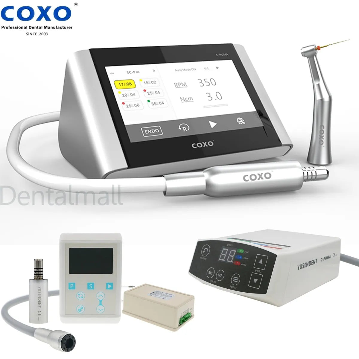 Dental Electric Endo Motor COXO - C PUMA Master Contra Angle - Handpie ...