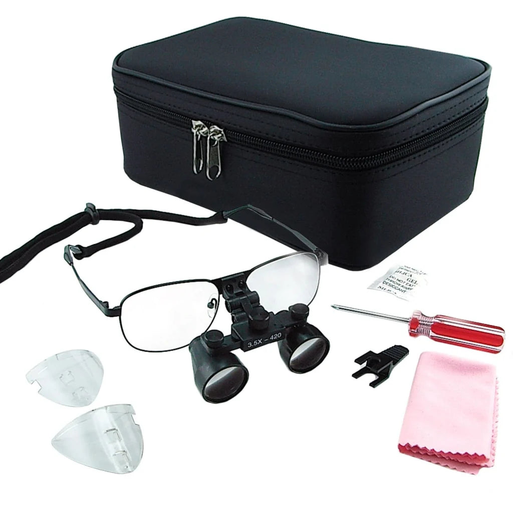 Dentistry Binocular Magnifier 2.5X 3.5X - Ultra-lightweight Optical Lo ...