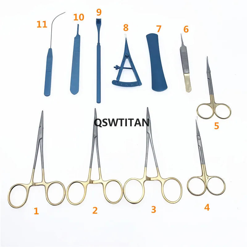 Eyelid reconstruction double eyelids - plastic surgery instruments set ...