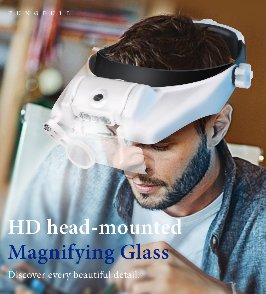 Magnifying Glass with Led Lights Illuminated Magnifier Lamp - Magnifyi ...