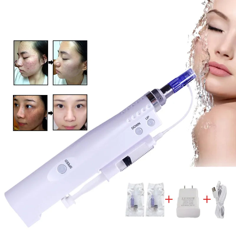 Mesotherapy Machine - Hydra Whitening Injector - 2 in 1 Portable Water ...