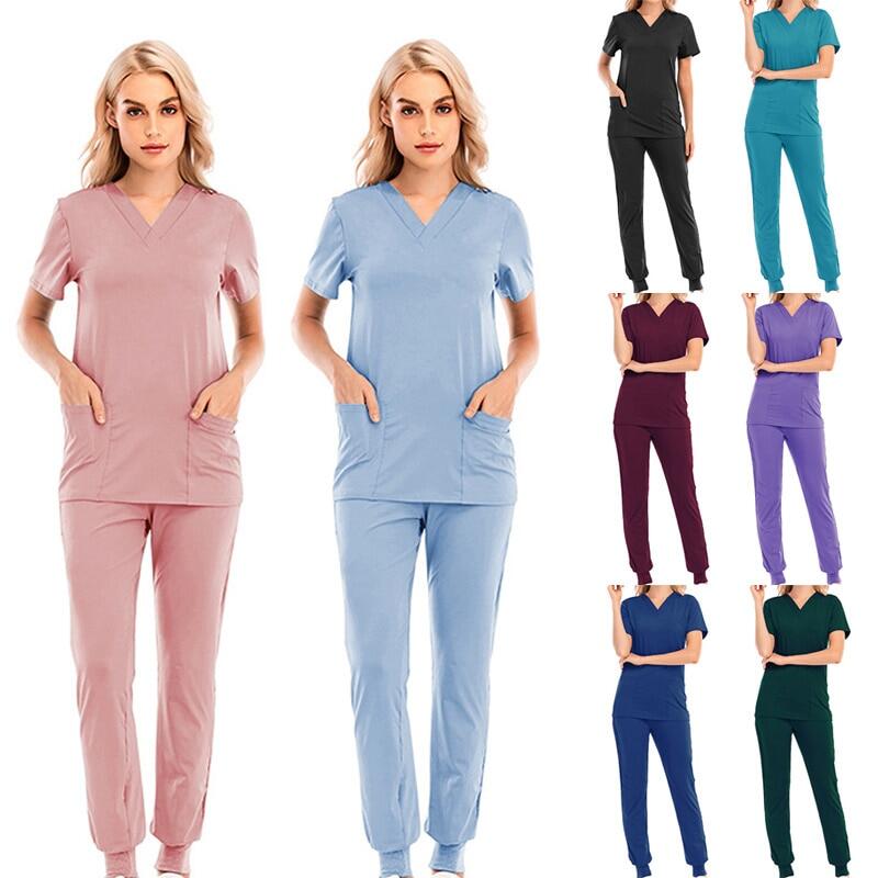 Multicolor Unisex Short Sleeved Pharmacy - Nurse Uniform Hospital Doct ...