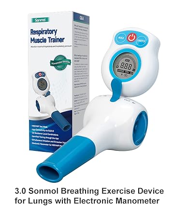 Breathing Exercise Device for Lungs with Electric Manometer - Lung Exe ...
