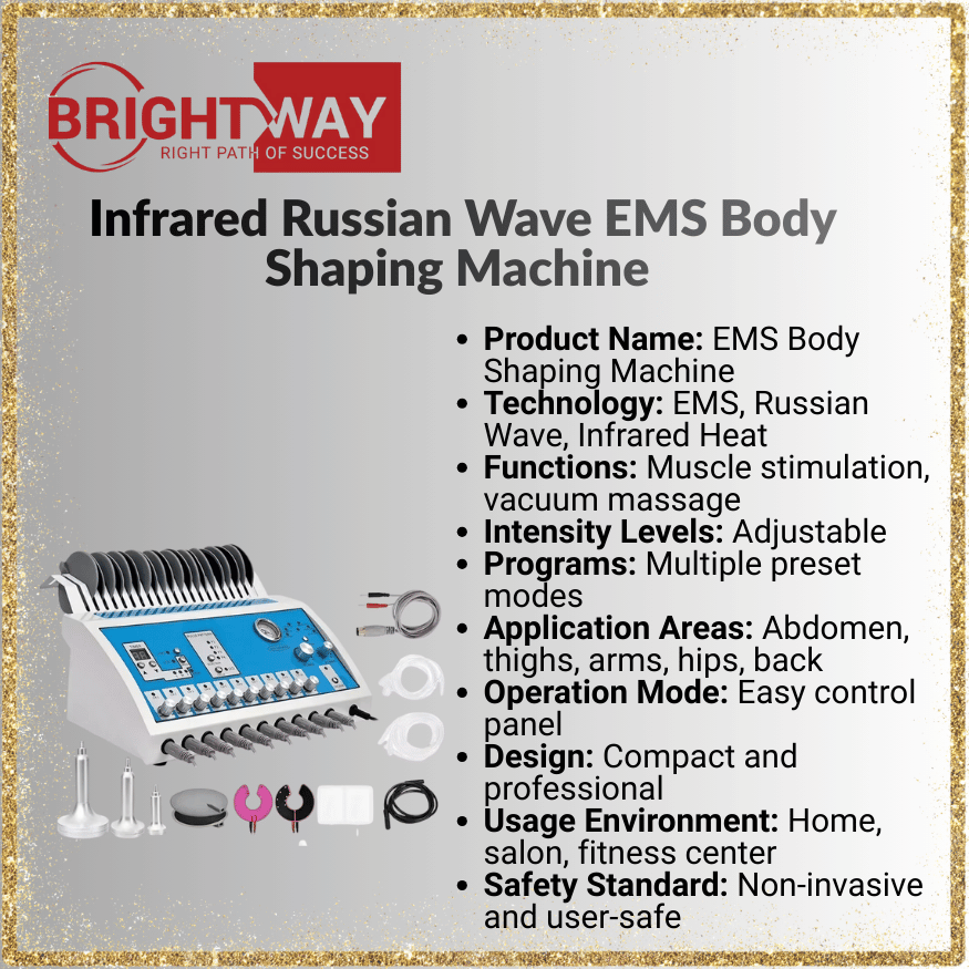 Infrared Russian Wave EMS Body Shaping Machine Pakistan – BRIGHT WAY ...