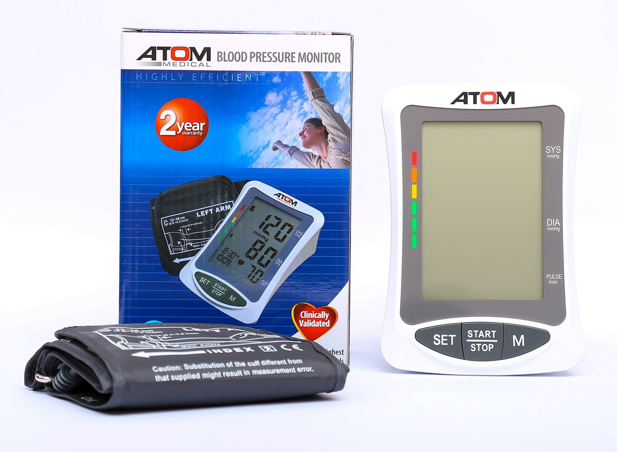 Atom AT 804 - Blood Pressure Monitor Upper Arm Accurate Digital BP Ope ...