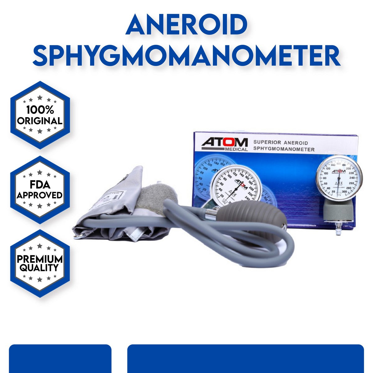 Atom Professional Manual Blood Pressure Monitor with Cuff - Atom BP Op ...