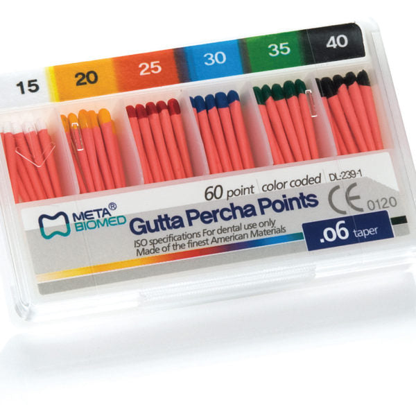 Meta BIOMED - Gutta Percha Points .04 Taper - Gutta Percha Points .06 ...