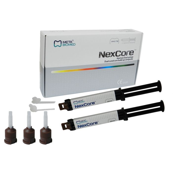 Nexcore Dual Cured Build Up Composite Resin Cement Dual Syringe by Met ...