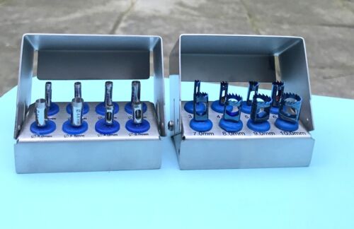Trephine Drills Kit 8 Pieces Trephine Drills Kit - Dental Implant Trep ...